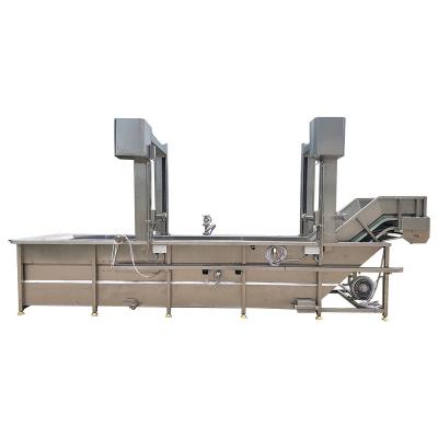 China Industrial Fruit Vegetable Washing Machine 2mm SUS304 Stainless Steel Gantry Lift Tank for sale
