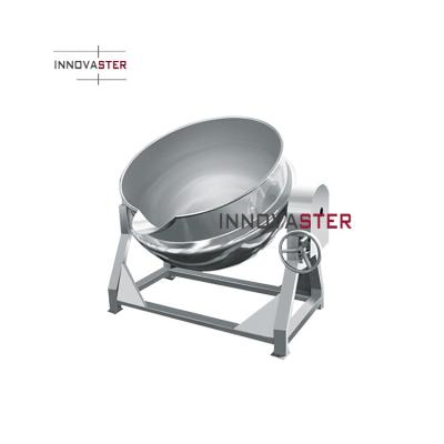 China 50L Double Jacketed Kettle Cooking Gas Heating Mixer for Vegetable Processing Plant for sale