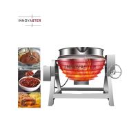 China Commercial Tilt Type Jacketed Kettle for Automatic Jam Boiling and Cooking Equipment for sale