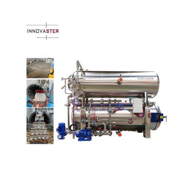 China Automatic Water Immersion Canned Tomato Paste Sterilization Retort Machine 1100x1200x1500mm 121°C for sale