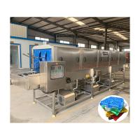 China Industrial Chicken Crate Basket Washing Machine 6000x2800x2200 mm Heavy Duty Cleaner for sale