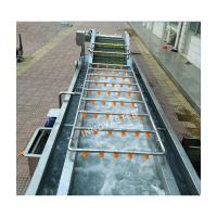 China Drying Bubble Type Brush Tomatoes Root Leafy Vegetables Washing and Drying Machine 512 KG for sale