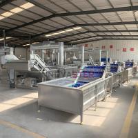 China Air Bubble Leafy Vegetable Washing Machine 380V for Fruit and Salad Processing for sale
