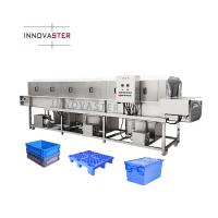 China 18kW Automatic Commercial Crate Pallet Tray Basket Box Washing Machine 6000x2800x2200mm for sale