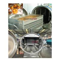 China Multifunctional 1100x1200x1500mm Water Spray Autoclave for Wet Pet Food and Coconut Milk Sterilization for sale