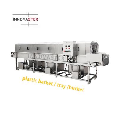 China 380V 480V High Pressure Spray Turnover Baking Egg Tray Basket Washing Drying Machine for sale