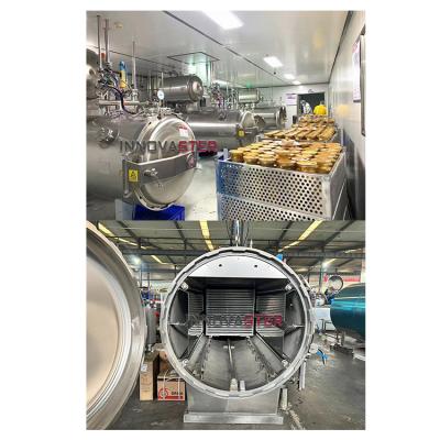 China Pouch Pet Food High Temperature Sterilization Autoclave Retort 1100x1200x1500mm SUS304 for sale