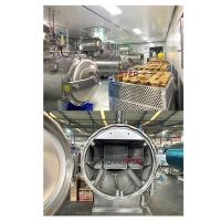 China 1100x1200x1500mm Stainless Steel Vibration Water Immersion Retort for Ready-to-Eat Egg Foods 121°C for sale