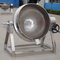 China Gas Electric Steam Heating Jacketed Kettle 200L for Tomato Paste Porridge Production for sale