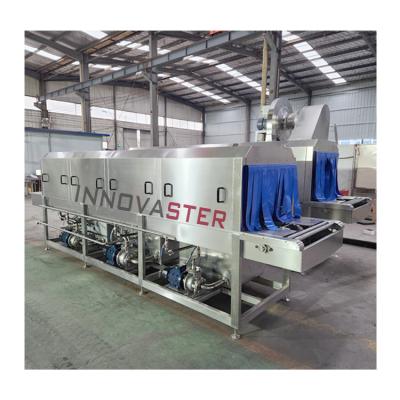 China Industrial Continuous Container Washer for Polypropylene Stainless Steel 500L Capacity for sale