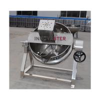 China Industrial Jacketed Cooking Kettle 100L 304 Stainless Steel Steam Electric Gas with Agitator for sale