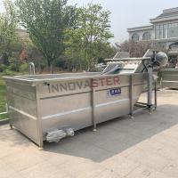 China Commercial Soft Brush Wash Machine for Root Vegetables and Oval Fruits 304 Stainless Steel for sale