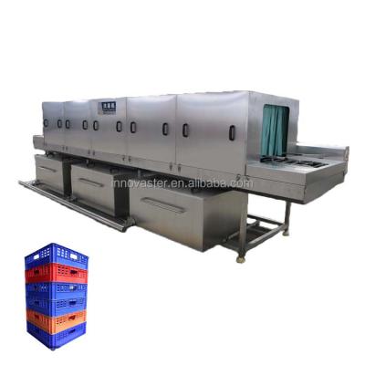 China Industrial Automatic Plastic Container Washing Machine 18kw 215kg Capacity for sale