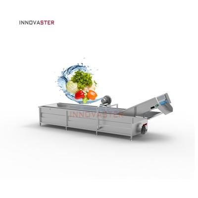 China Automatic Industrial Bubble Washer for Fruits Vegetables 304 Stainless Steel Custom Capacity for sale