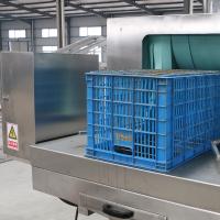 China Fully Automatic SUS304 Stainless Steel Industrial Tray Washing Machine for Plastic Baskets for sale