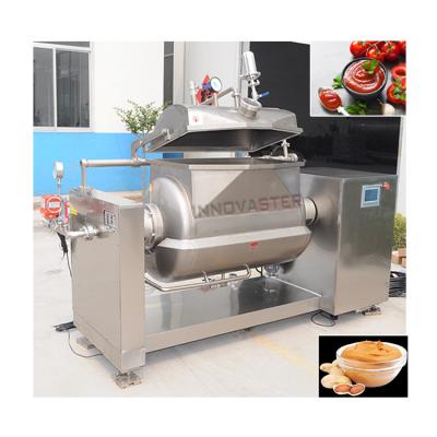 China 300L 500mm Horizontal Inclinable Cooking Mixer for Coco Syrup and Sugarcane Syrup for sale