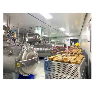 China 380V Steam Water Spray Retort Machine for Glass Jars Canned Ready-to-Eat Meals 121°C for sale