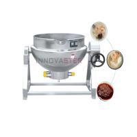 China 600L Jacketed Kettle for Boiling and Mixing Strawberry Jam Cooking Pot with Agitator for sale