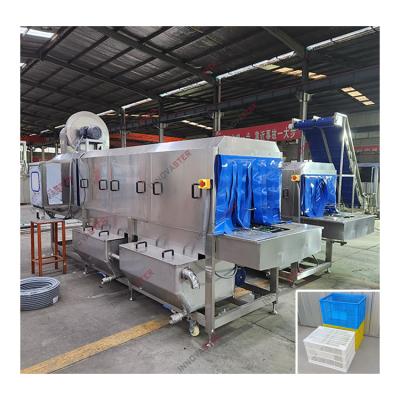 China Industrial Plastic Pallet Tray Box Washing Machine 1200x1200mm 380V for sale