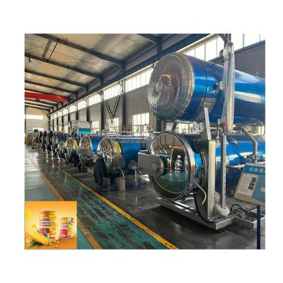 China High Temperature Sterilization Coconut Water Packaging with Horizontal Retort Design for sale