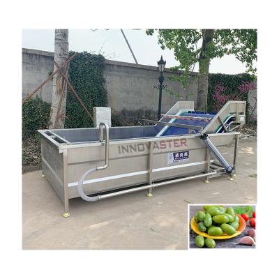 China Automatic Salad Leaf Vegetable Processing Line Washer 6000mm Length 2400mm Height for sale