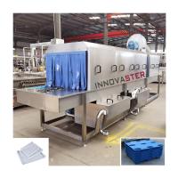 China SUS304 Stainless Steel Automatic Industrial Tunnel Box Crate Basket Washing Machine 1200mm for sale