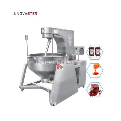 China 615kg Food Grade Stainless Steel Cooking Kettle 400L with Agitator for Dairy Products for sale