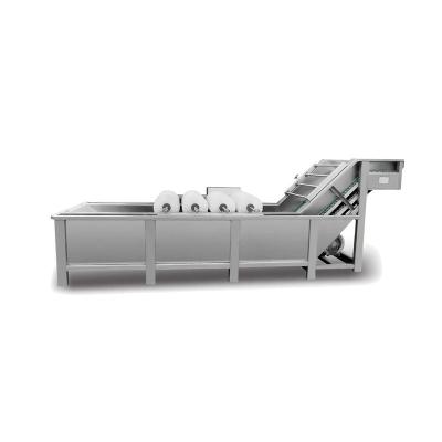 China Industrial Potato Cleaning Machine 304 Stainless Steel Fruit Vegetable Washer 2mm Thick for sale