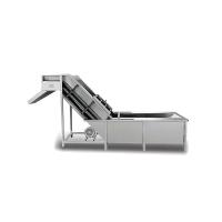China Industrial Potato Cleaning Machine 304 Stainless Steel Fruit Vegetable Washer 2mm Thick for sale