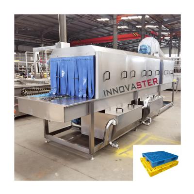 China Plastic Egg Farm Tray Washer Basket Washing Machine 1200x800mm for Pallet Cleaning for sale