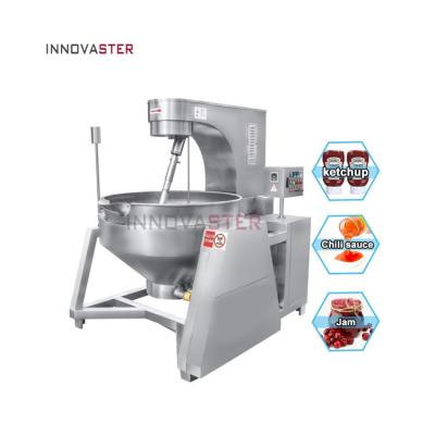 China 600L Jacketed Kettle Jam Making Machine 220V-440V 615KG Stainless Steel Cooking Pot for sale