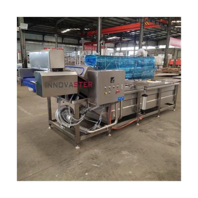 China SUS 304 Industrial Single Tank Vegetable Fruit Washing Machine 2mm Thickness Bubble Tumbling for sale