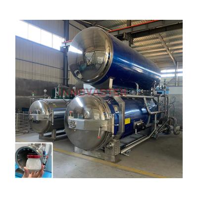 China Horizontal Steam Sterilization Retort 121°C SUS304 for Glass Bottle Canning for sale