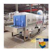 China Automatic High Pressure Steam Water Plastic Crates Basket Box Washer 650 KG Capacity for sale