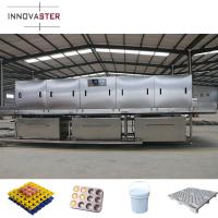 China Automatic High Pressure Steam Water Plastic Crates Basket Box Washer 650 KG Capacity for sale