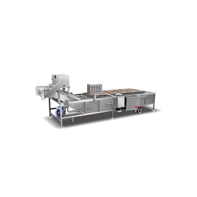 China Industrial Fruit and Vegetable Washing Machine SUS304 Stainless Steel 2mm Thickness Bubble Tumbling for sale