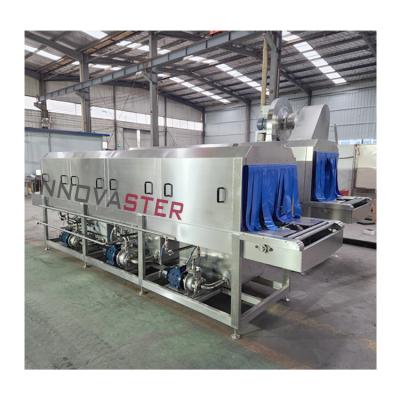 China Industrial Tunnel Crate Washer Rotary Turnover Basket Type 2000mm Washing Machine for sale