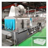 China Industrial Plastic Crate Pallet Washing Machine 2000kg High Pressure Steam Heating for sale