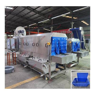 China SUS304 Stainless Steel Rotary Spray Basket Washing Machine 1200mm for Pallet Cleaning System for sale