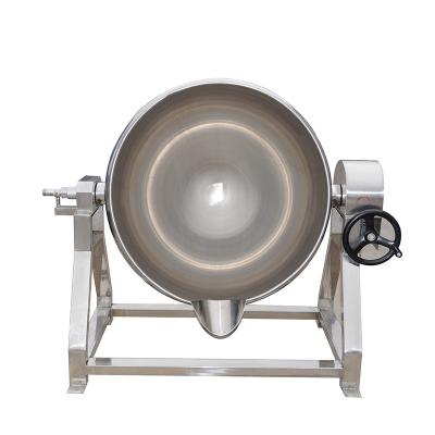 China Steam Cooking Jacketed Kettle With Agitator Main Structure Tilting System Legs Cooking for sale
