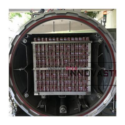China Hot Water Immersion Sterilized Food Pouch Sauce Autoclave Retort Equipment 121°C for sale