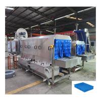 China Industrial Rotary Drum Tray Basket Washing Machine for Seafood Plastic Bins 1200mm for sale