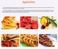 China 25L Capacity Automatic Ultra-low Oil Content Fruit Vegetable Chips Vacuum Frying Machine for sale