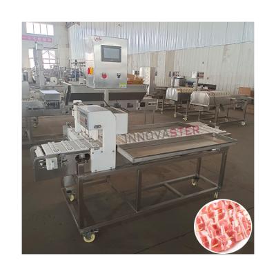 China SUS304 Automatic Stainless Steel Chicken Meat BBQ Sausage Skewer Machine 400kg Capacity 2400-7200pcs/h for sale