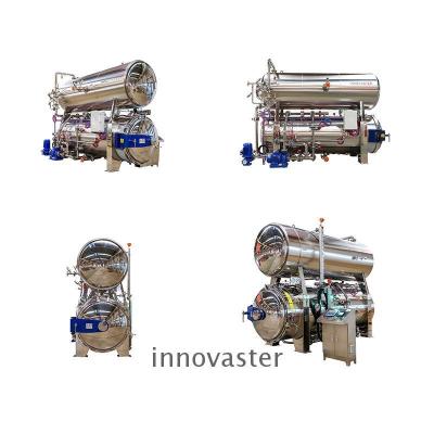 China Vertical Rotary Retort Autoclave for Small Glass Bottles Food Sausage Pouch Processing 121°C for sale