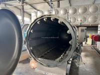 China Boiler Auxiliary Steam Horizontal Water Spray Retort Machine 1100x1200x1500mm 121°C for sale