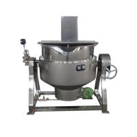 China Industrial Gas Cooking Kettle 300L Stainless Steel 304 Jacketed Kettle with Agitator for sale