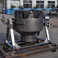 China Industrial Gas Cooking Kettle 300L Stainless Steel 304 Jacketed Kettle with Agitator for sale