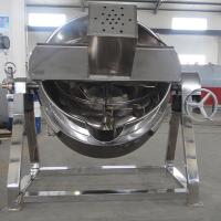 China Industrial Gas Cooking Kettle 300L Stainless Steel 304 Jacketed Kettle with Agitator for sale