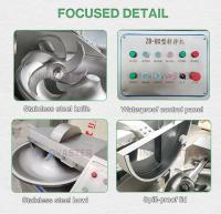 China Commercial Bowl Cutter Chopper 20L 5kw Vegetable Salad Meat Food Processing Machine for sale